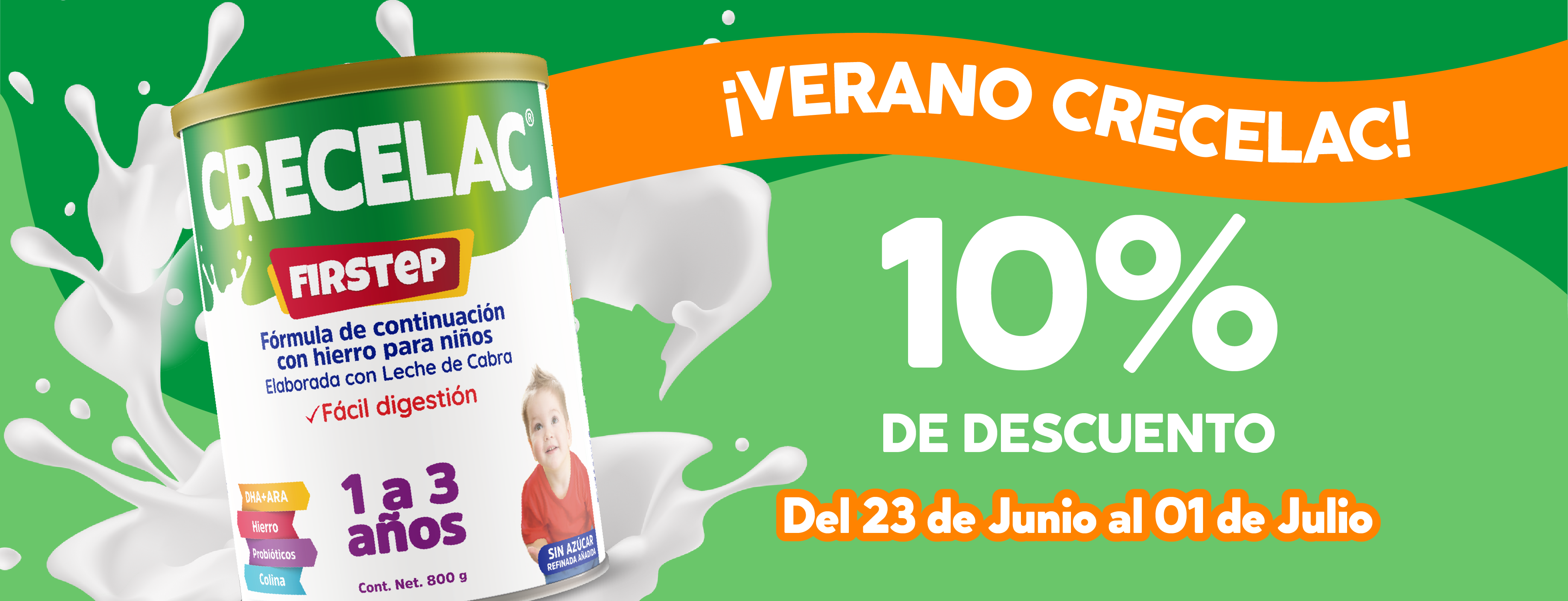 CRECELAC® | Fórmula Infantil a Base de Leche de Cabra