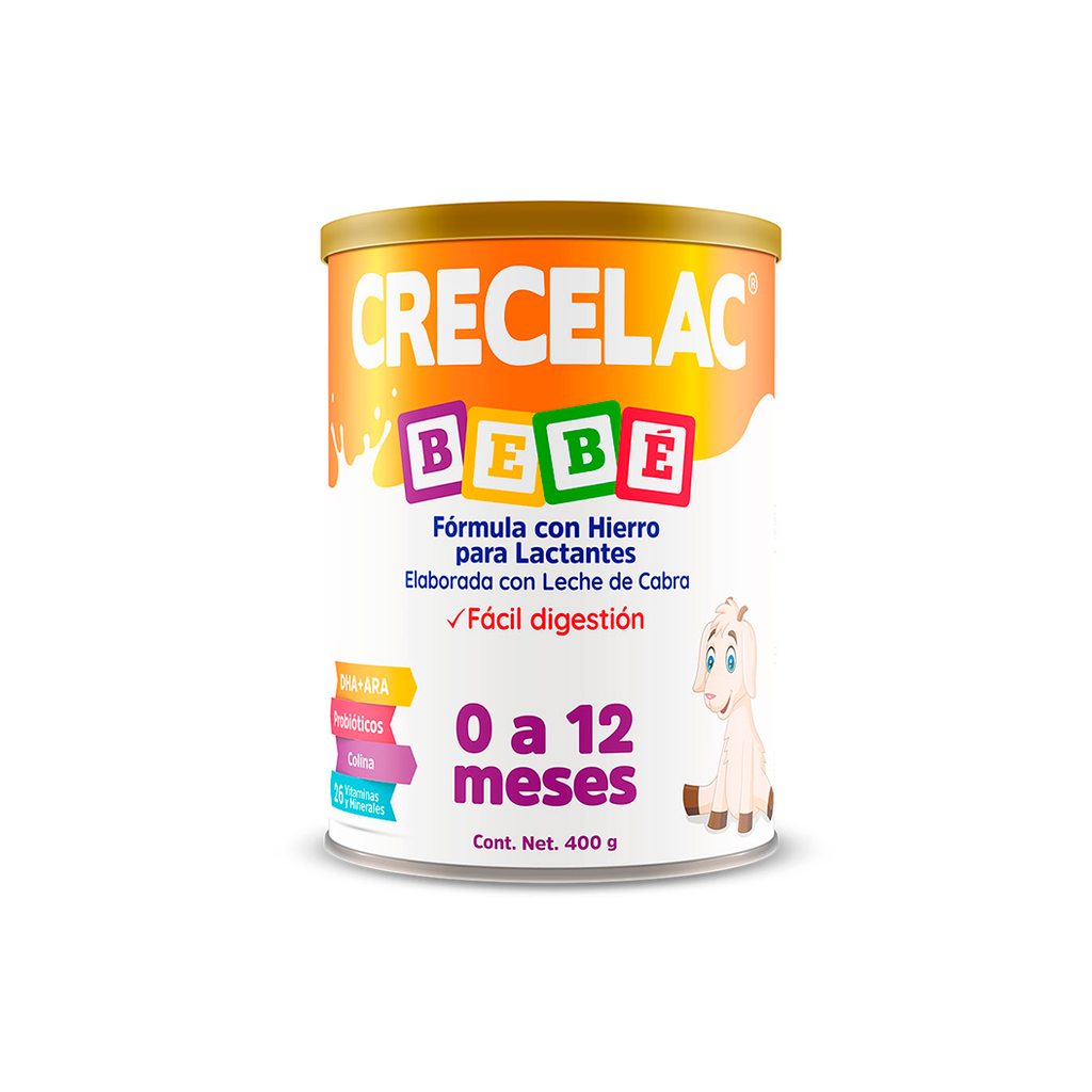 Fórmula Crecelac Bebé 0-12 Meses 400gr | Compra en línea – CRECELAC