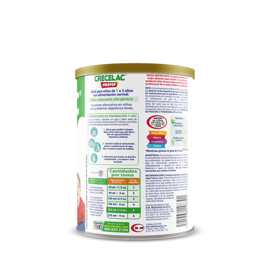 6 Pack Fórmula Crecelac Firstep 1-3 Años 800gr | Compra en línea – CRECELAC