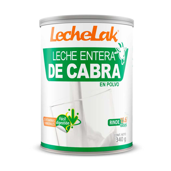 LecheLak Leche Entera de Cabra en Polvo 340gr | Compra en línea – CRECELAC