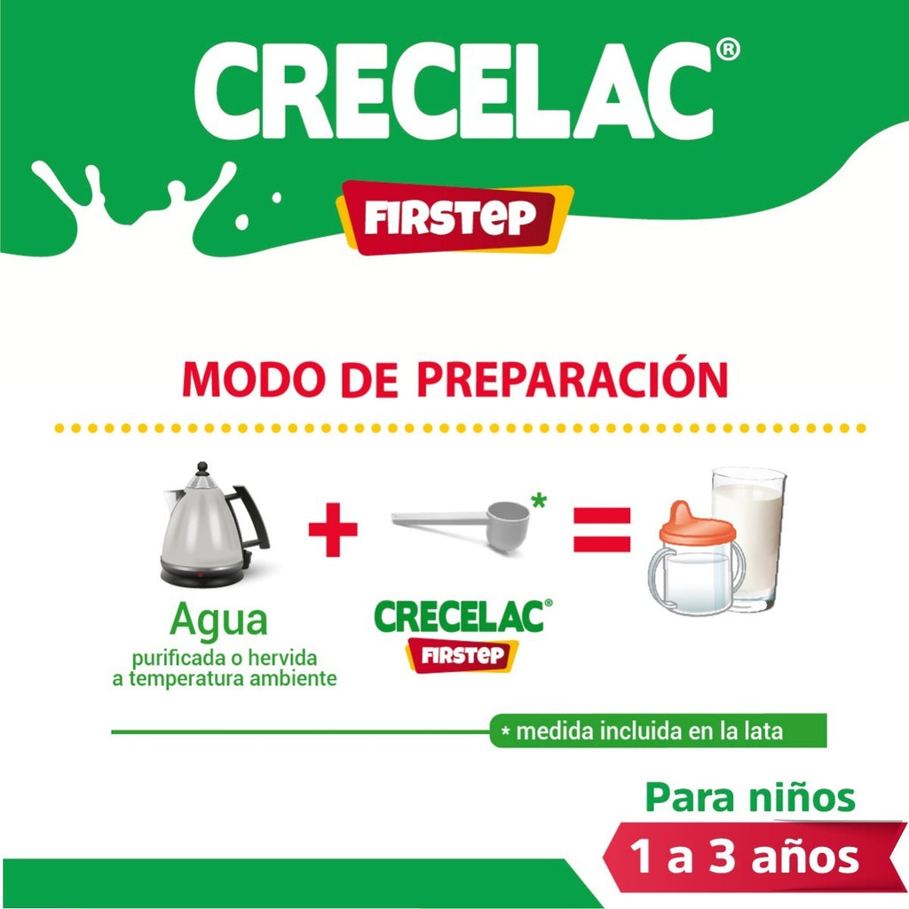 Fórmula Crecelac Firstep 1-3 Años 800gr | Compra en línea – CRECELAC